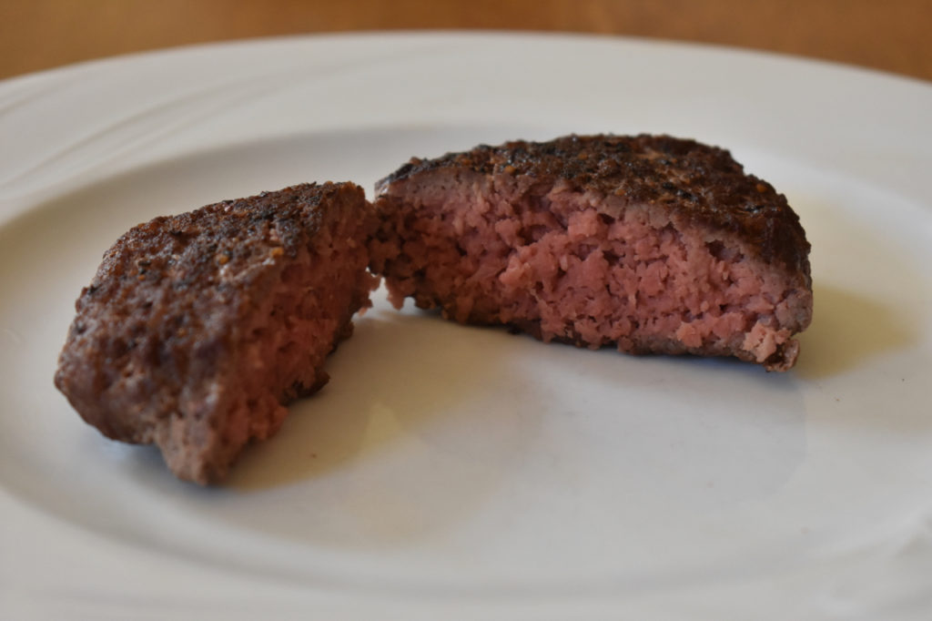 Delicious medium rare burger | Common Science Space